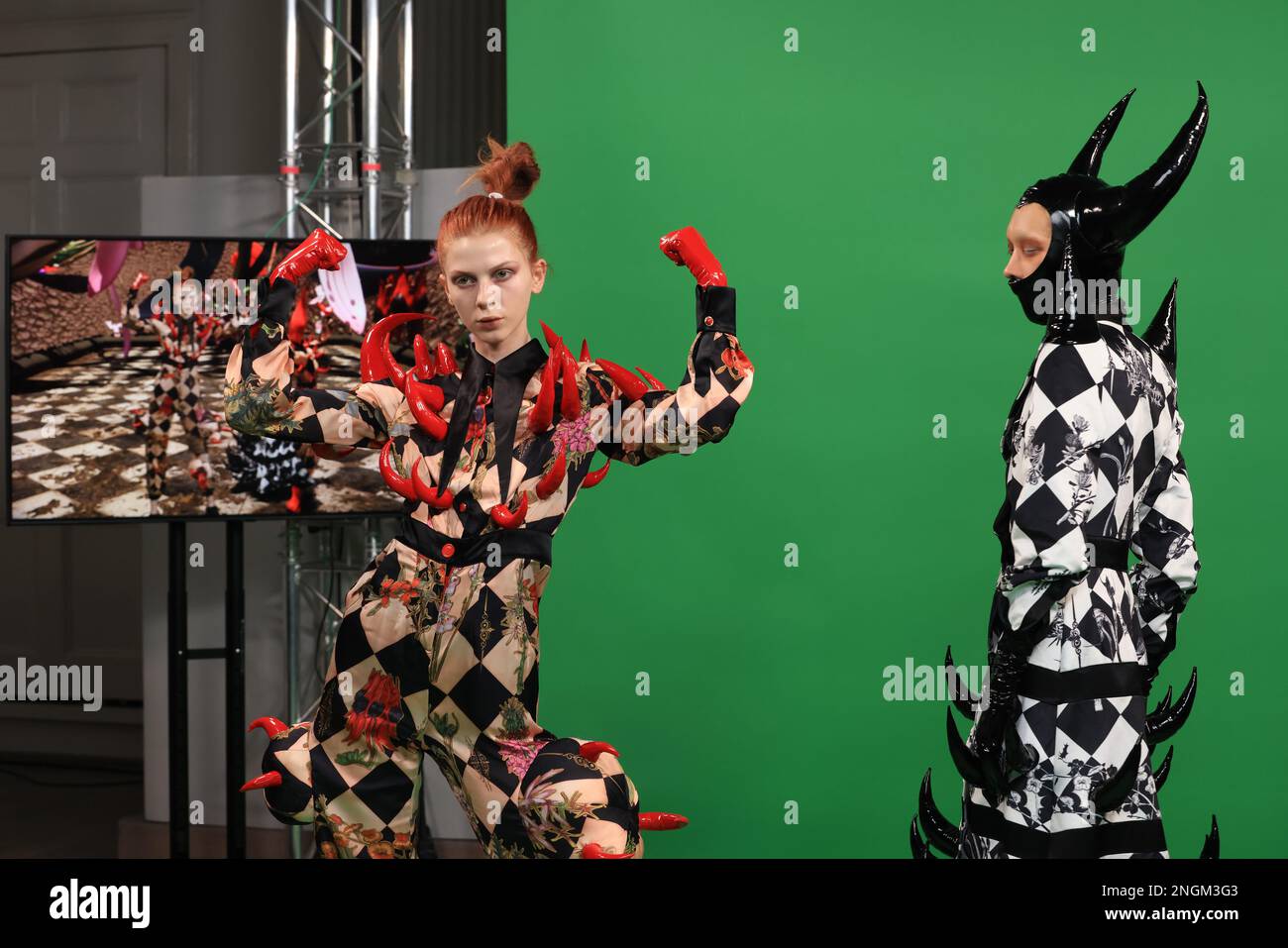 LONDON, UK. ON|OFF presentation during London Fashion Week. On|Off ...
