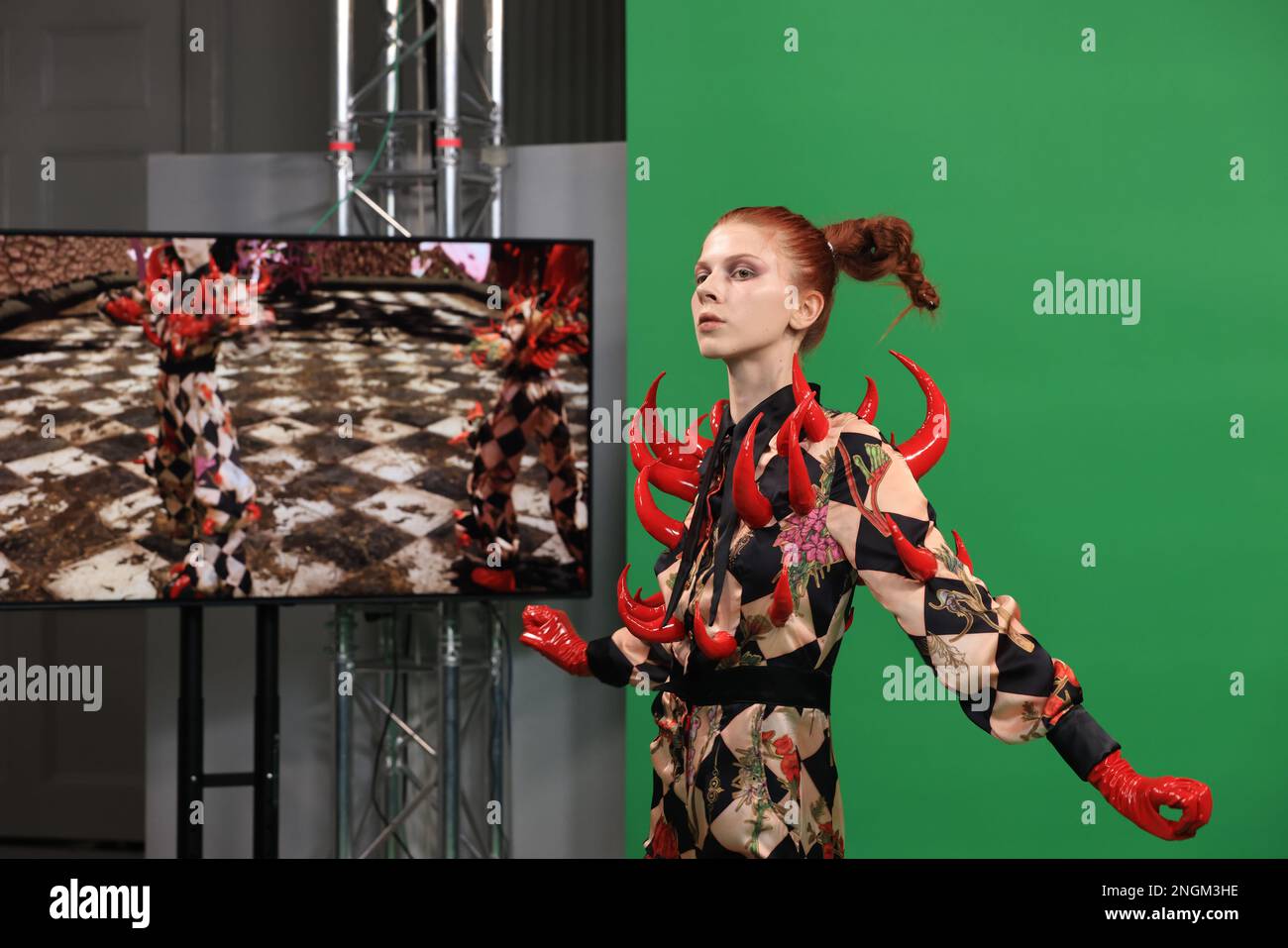 LONDON, UK. ON|OFF presentation during London Fashion Week. On|Off ...