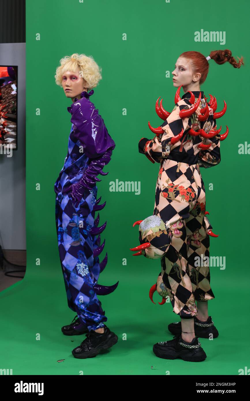 LONDON, UK. ON|OFF presentation during London Fashion Week. On|Off ...