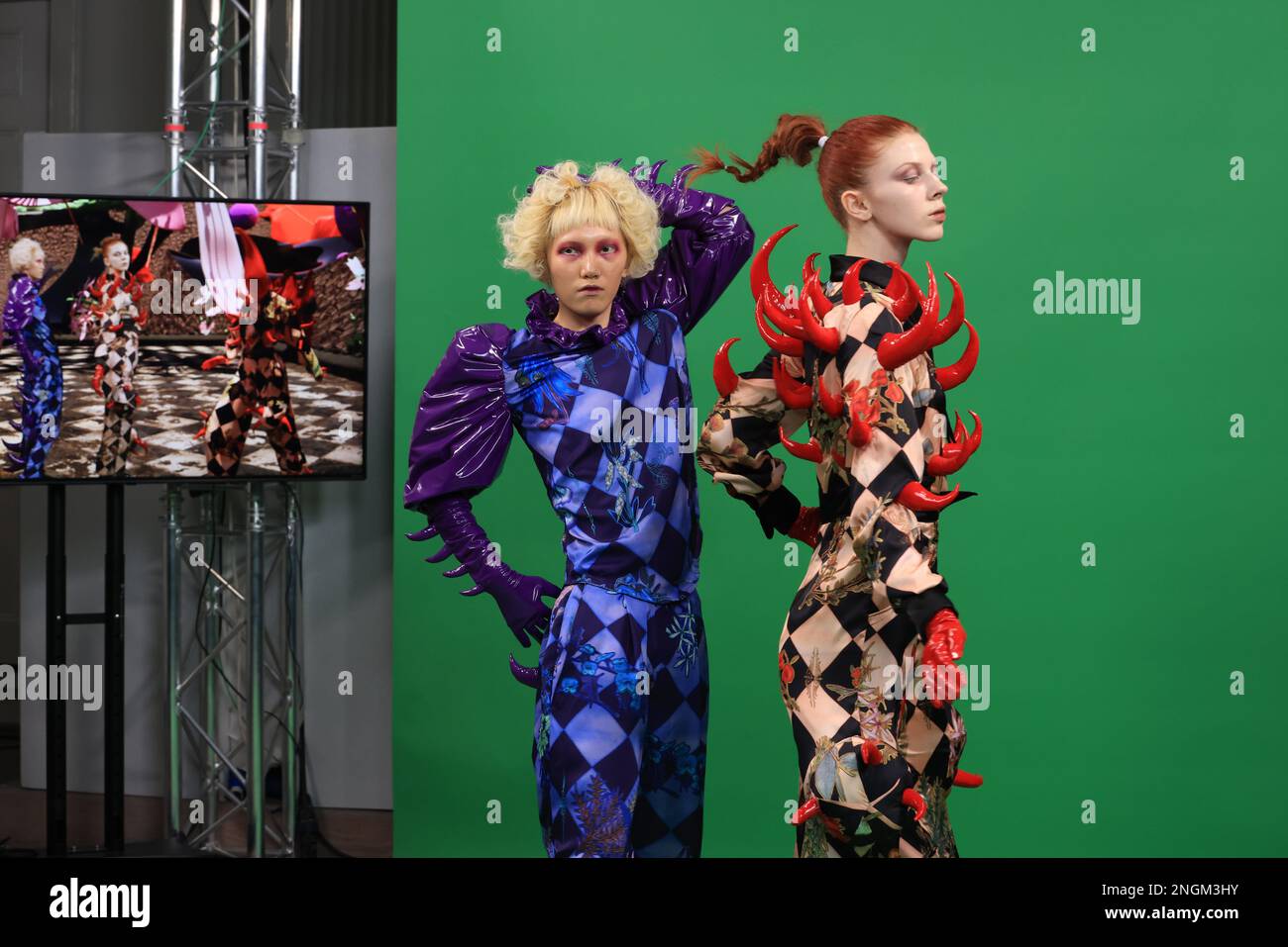 LONDON, UK. ON|OFF presentation during London Fashion Week. On|Off ...