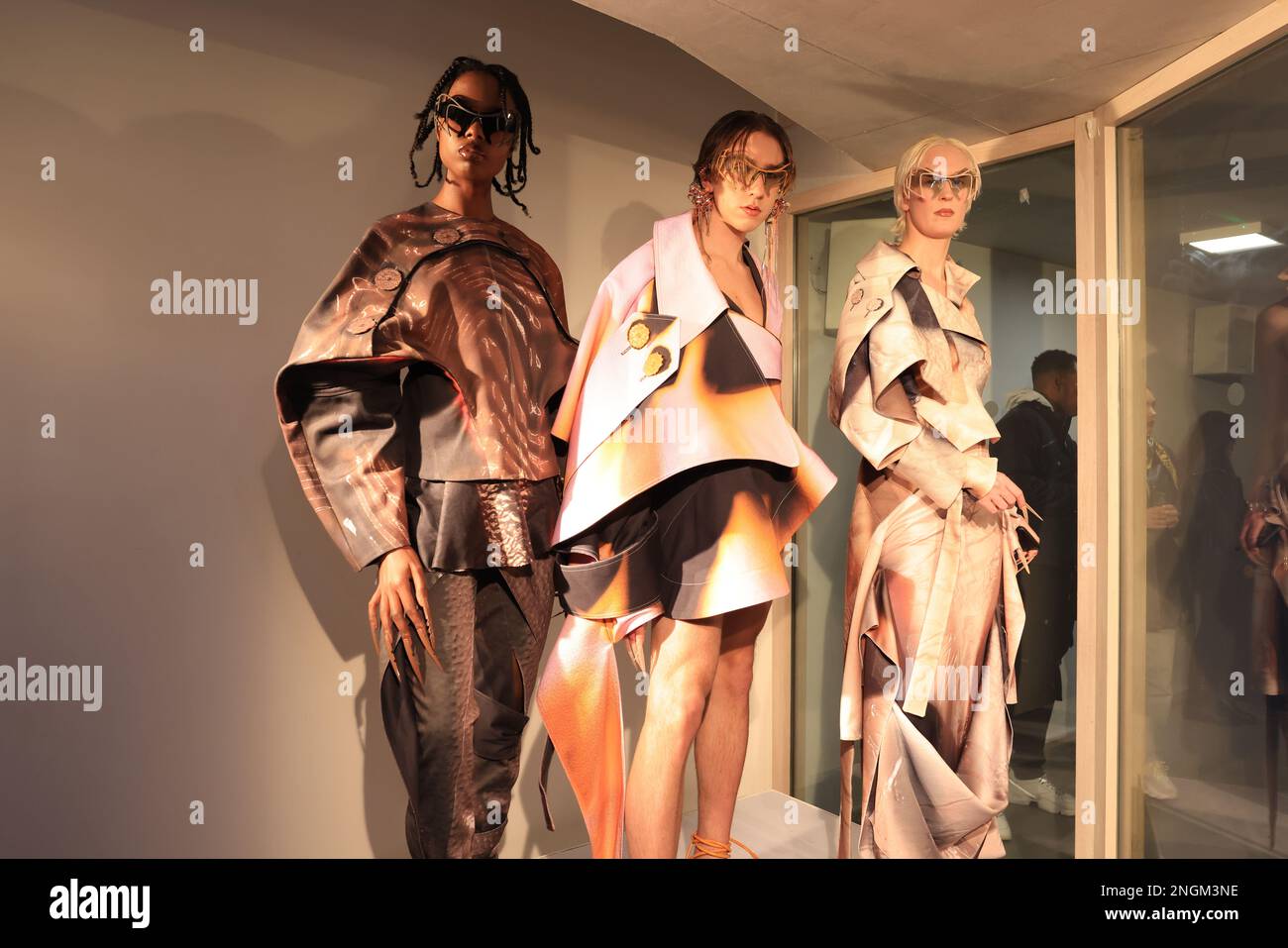 LONDON, UK. ON|OFF presentation during London Fashion Week. On|Off ...