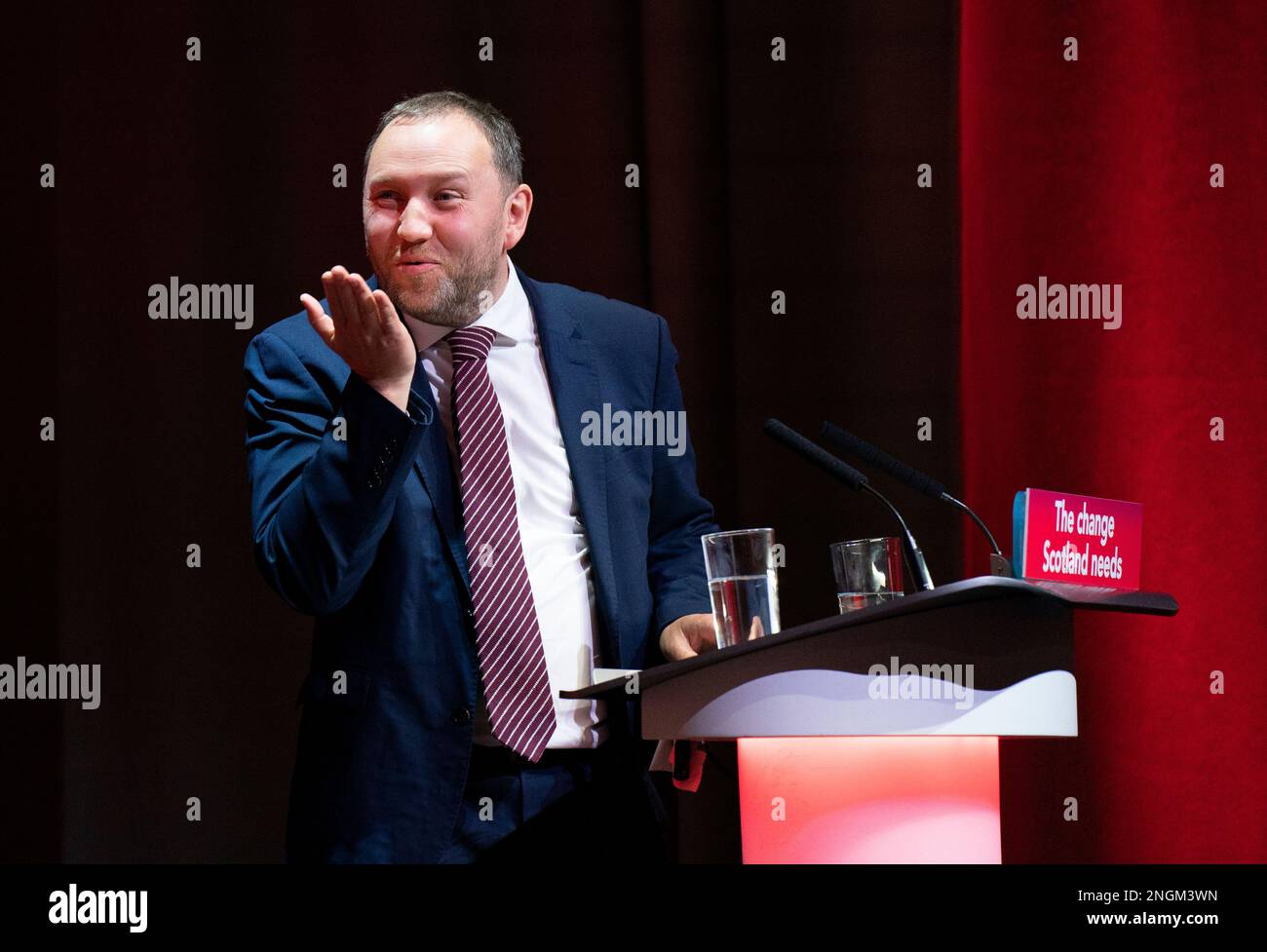 Shadow Scottish secretary Ian Murray speaking on the second day of the ...