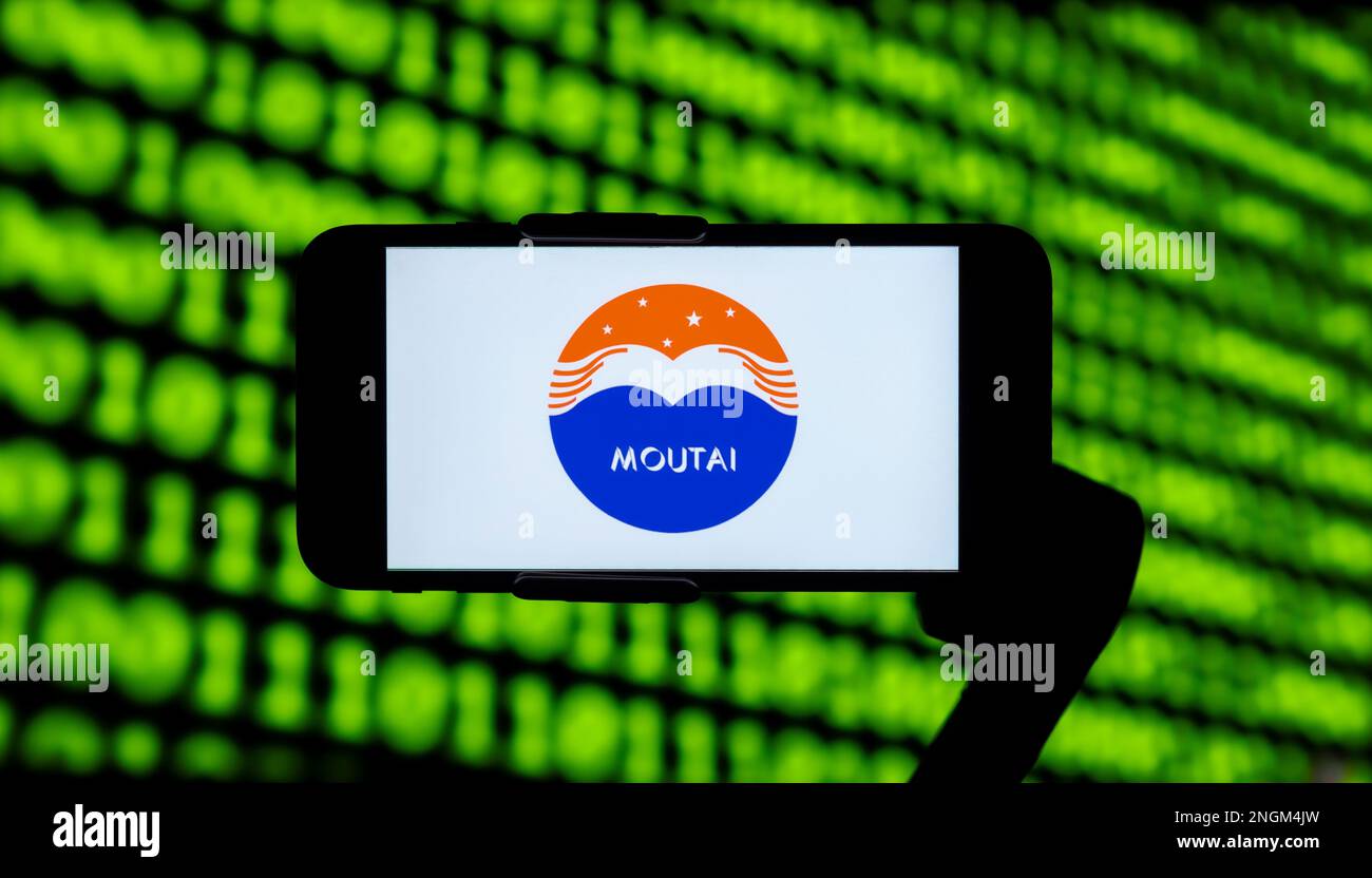 India. 18th Feb, 2023. In this photo illustration, the logo of Kweichow ...