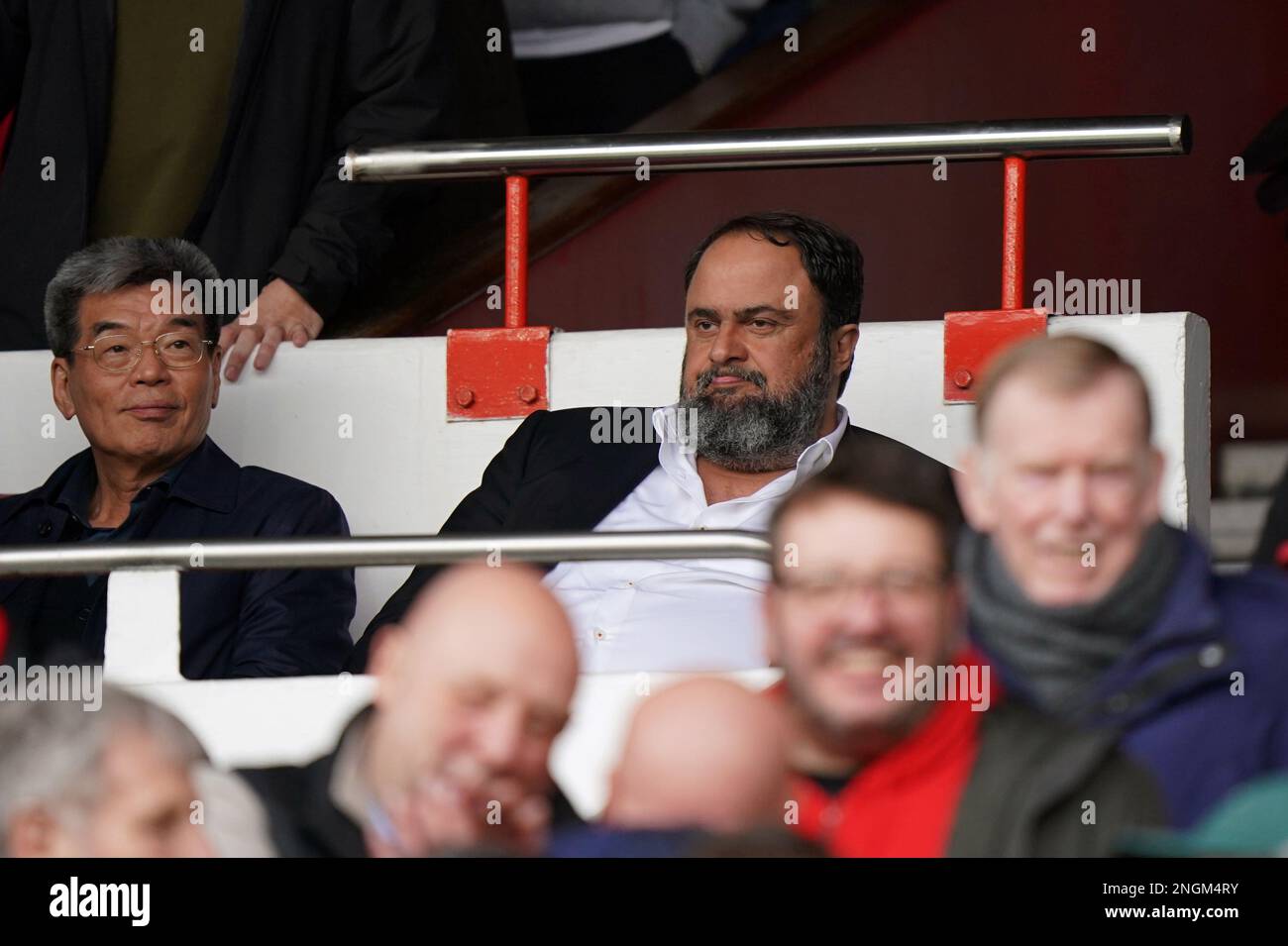 Nottingham Forest owner Evangelos Marinakis during the Premier League ...