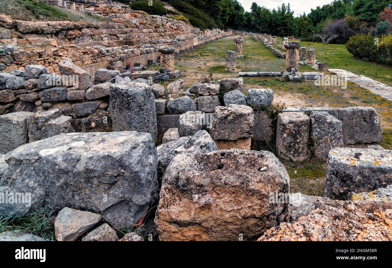 The Amphiareion of Oropos is situated in the hills 6 km southeast of ...