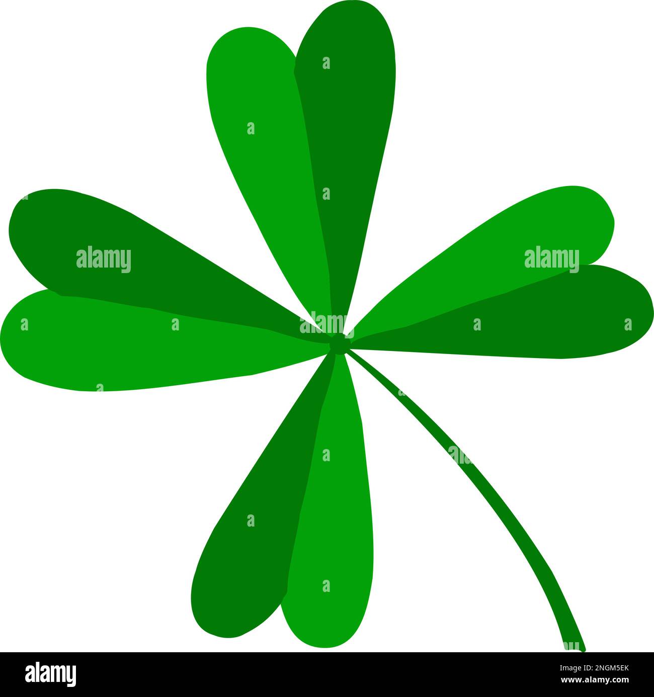 St. patrick's day clover. shamrock isolated on white background. good ...