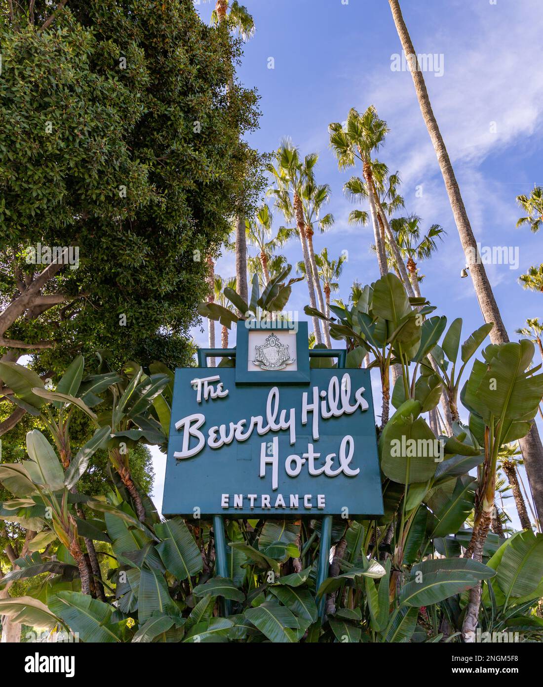 A picture of The Beverly Hills Hotel's sign Stock Photo - Alamy
