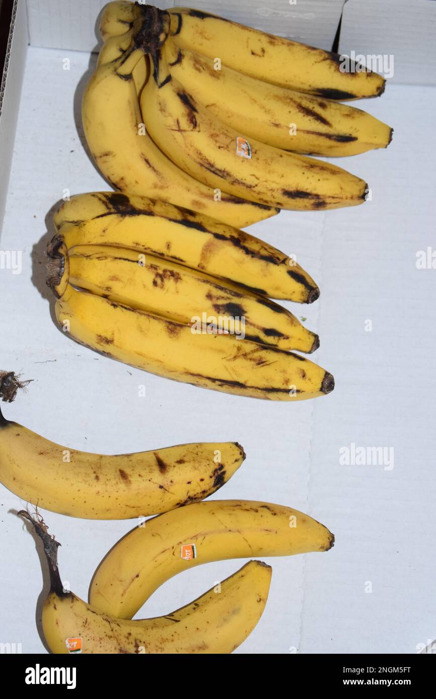 very ripe banana Stock Photo - Alamy