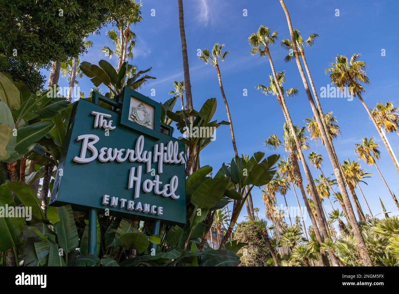 A picture of The Beverly Hills Hotel's sign Stock Photo - Alamy