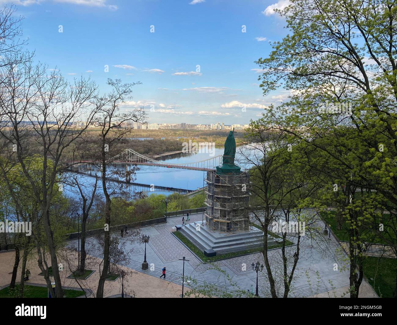 Monument to Prince Volodymyr in Kyiv. Monument to vladimir great in the ...