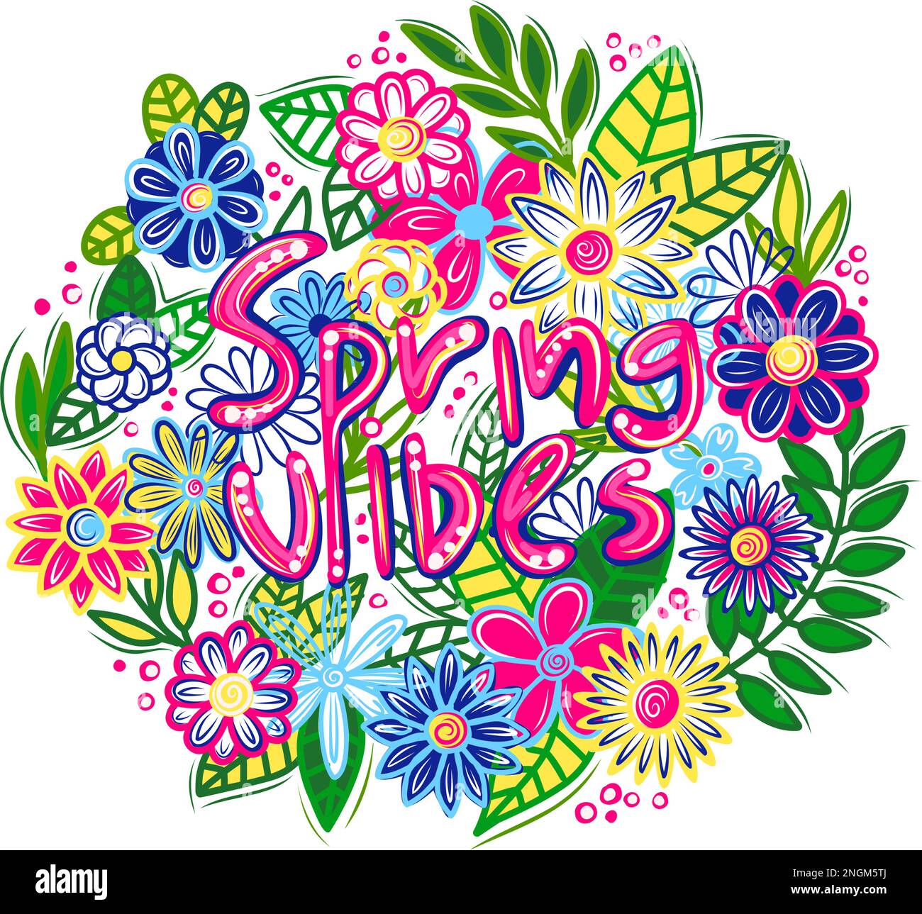 day of spring equinox. Spring mood. For printing on a t-shirt, postcard ...
