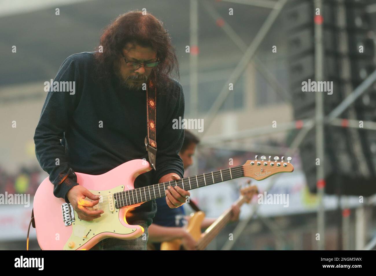 An electric atmosphere greeted band Nagar Baul, led by James performing at the Sher-e-Bangla ...
