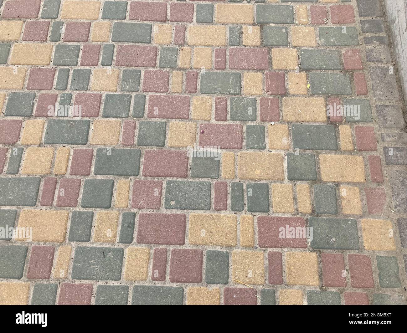 Yellow stone tiles masonry closeup background. the texture of yellow ...
