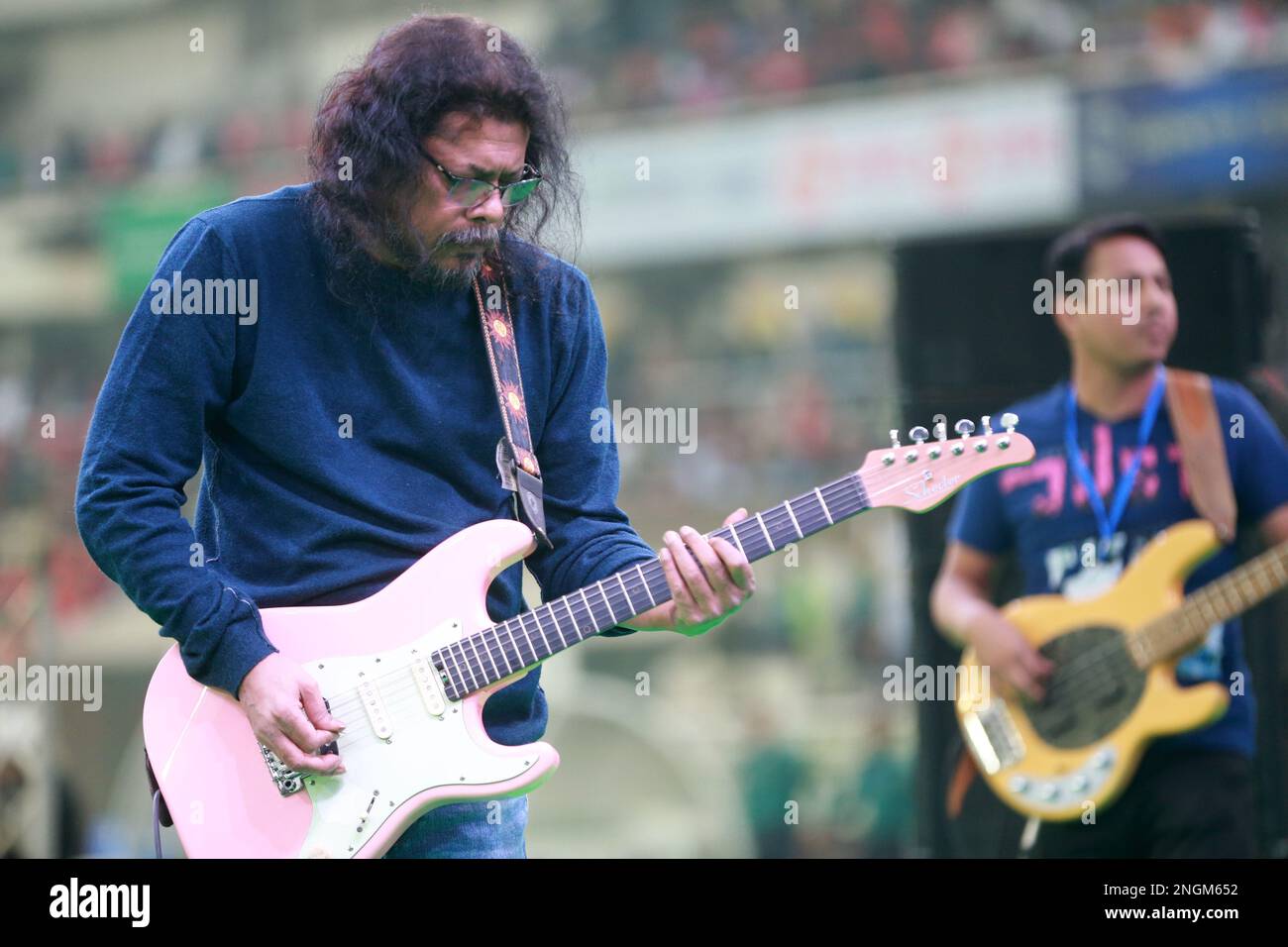 An electric atmosphere greeted band Nagar Baul, led by James performing at the Sher-e-Bangla ...