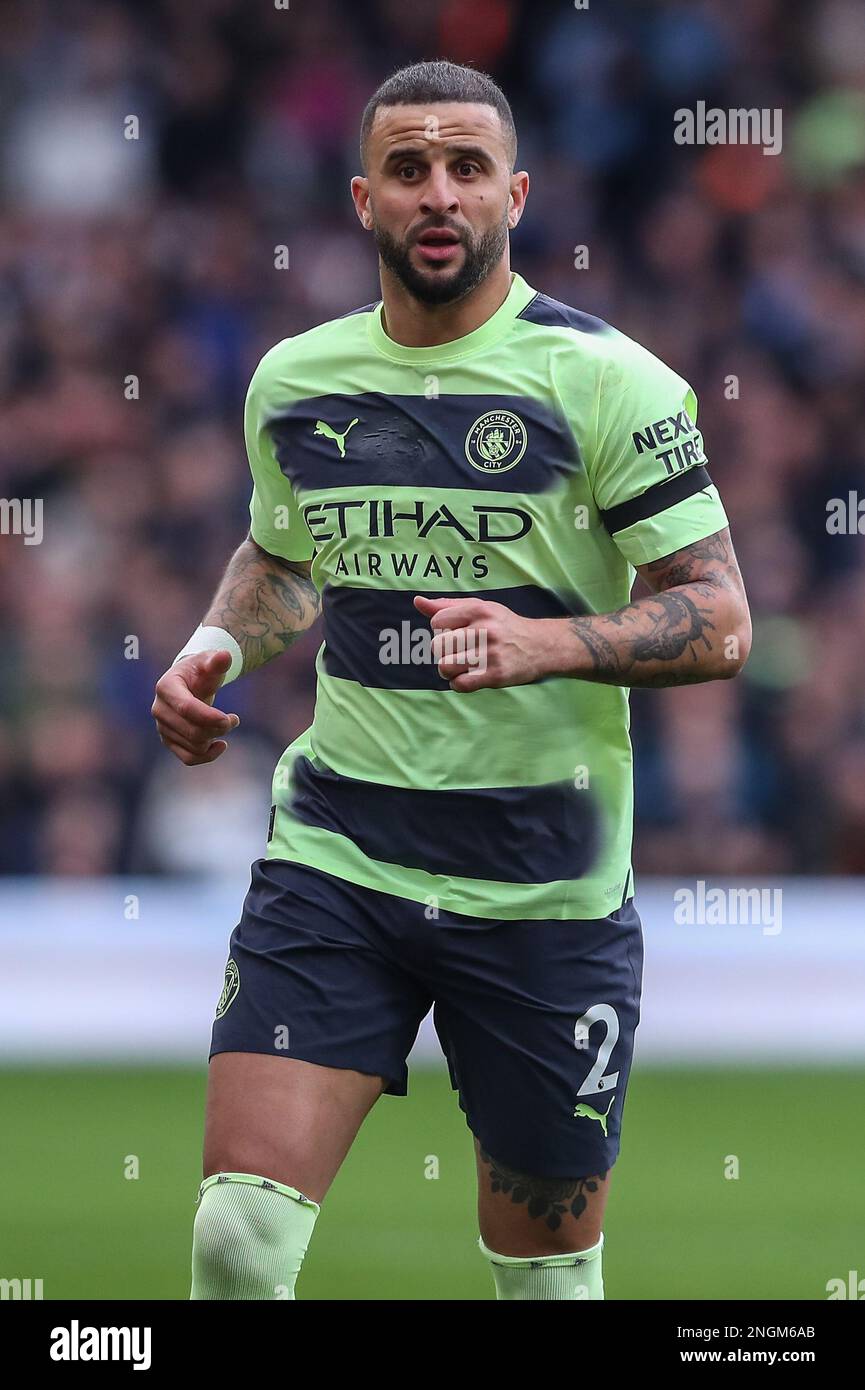 Kyle Walker #2 of Manchester City during the Premier League match ...