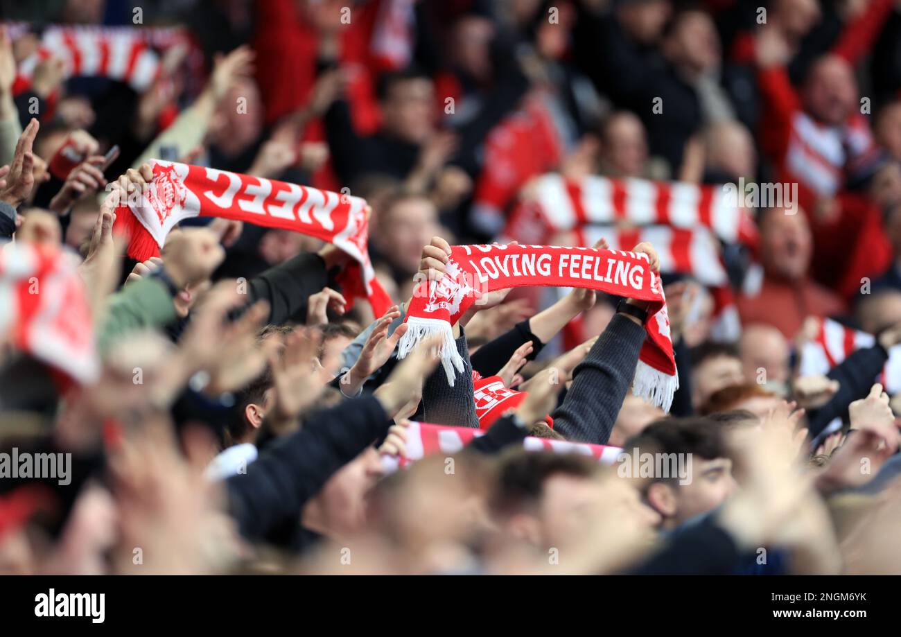 Nottingham Forest fans during the Premier League match at the City ...