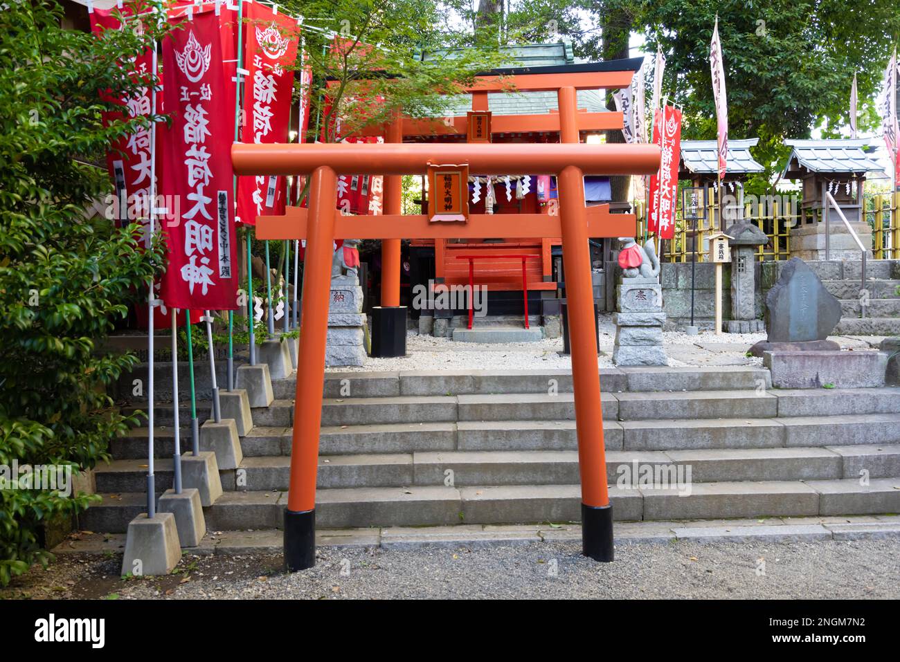 A traditional gate at Japanese Shrine Stock Photo - Alamy