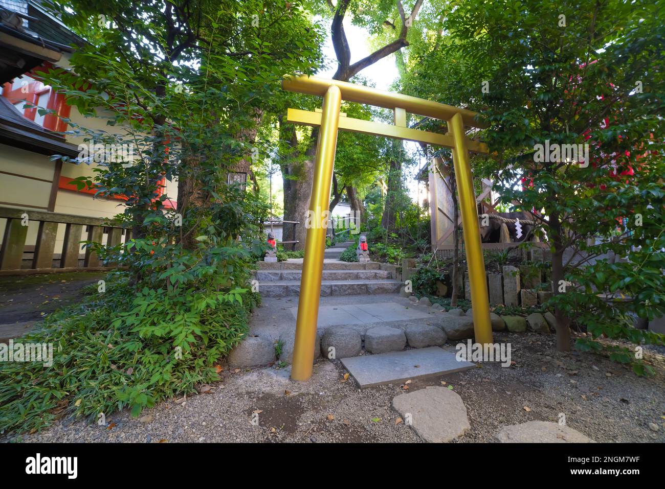 A traditional gate at Japanese Shrine Stock Photo - Alamy