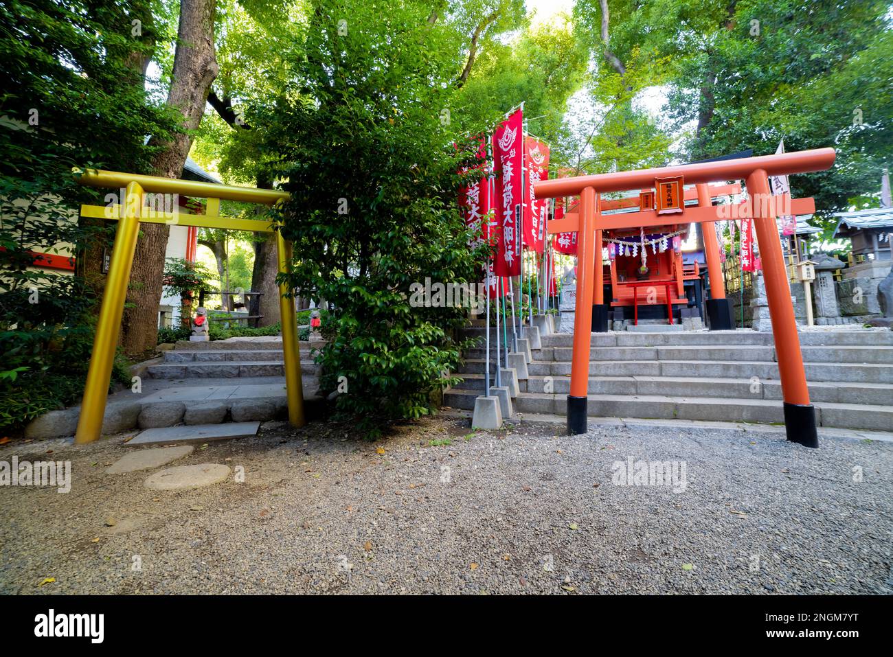 A traditional gate at Japanese Shrine Stock Photo - Alamy