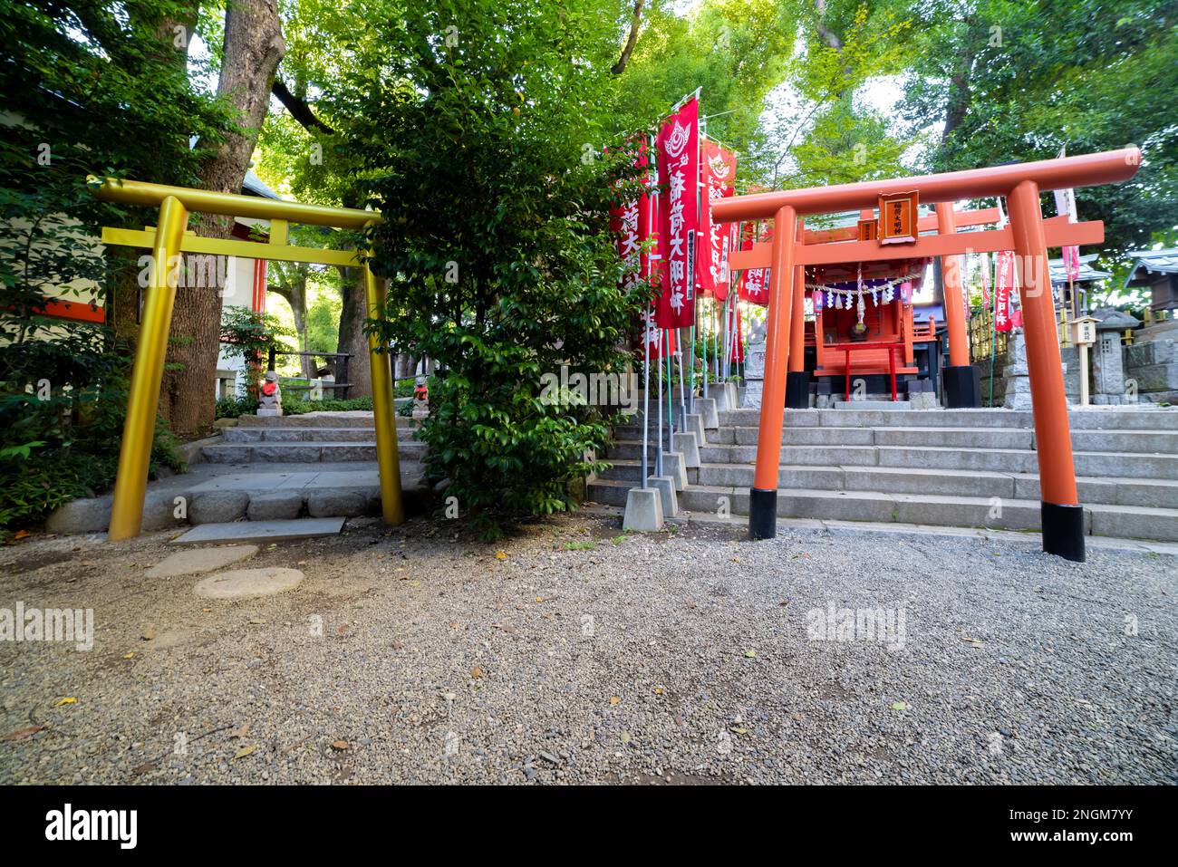 A traditional gate at Japanese Shrine Stock Photo - Alamy