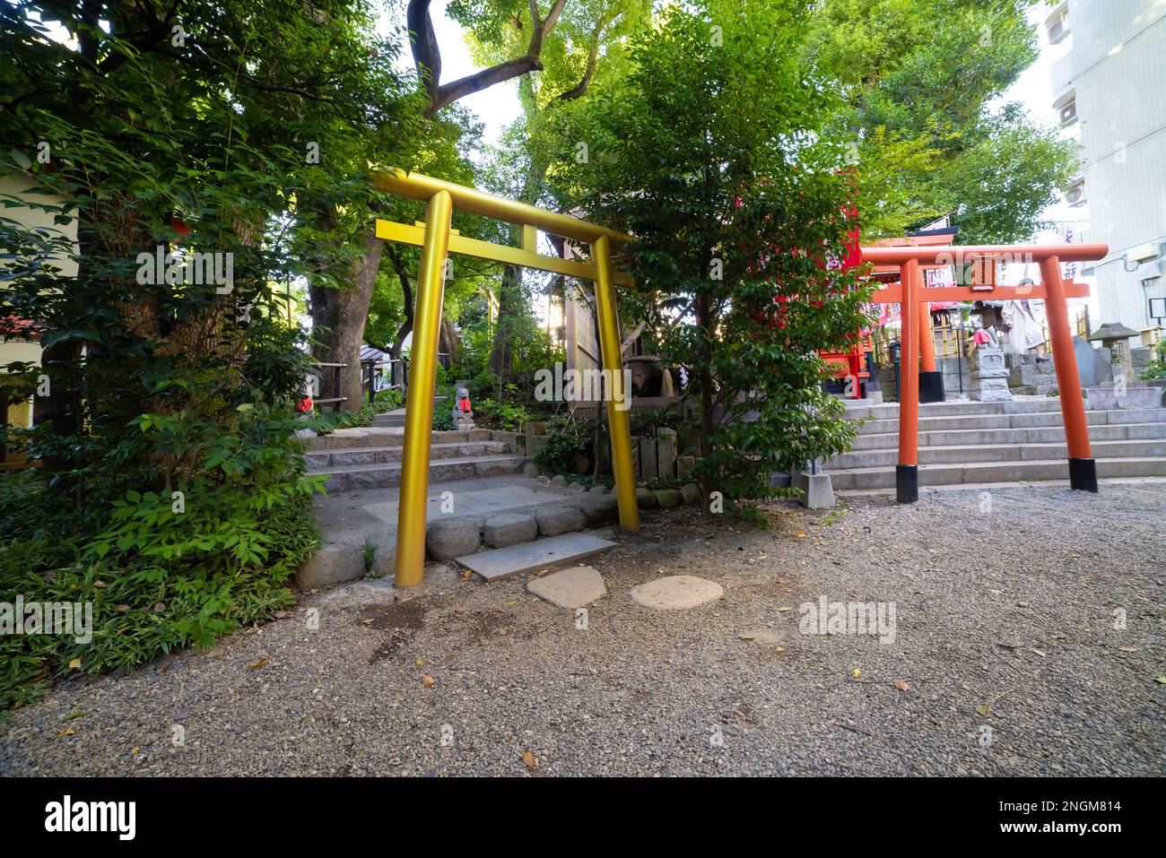 A traditional gate at Japanese Shrine Stock Photo - Alamy