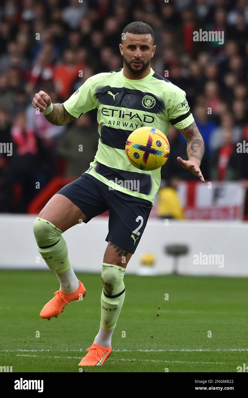 Manchester City's Kyle Walker in action during the English Premier ...