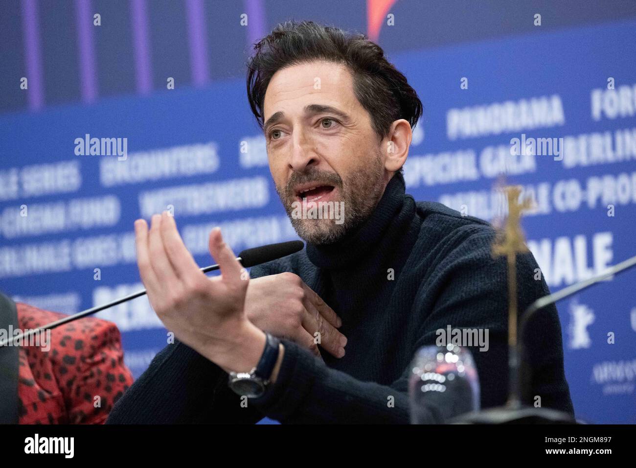 Adrien Brody attending the Manodrome Press Conference as part of the ...