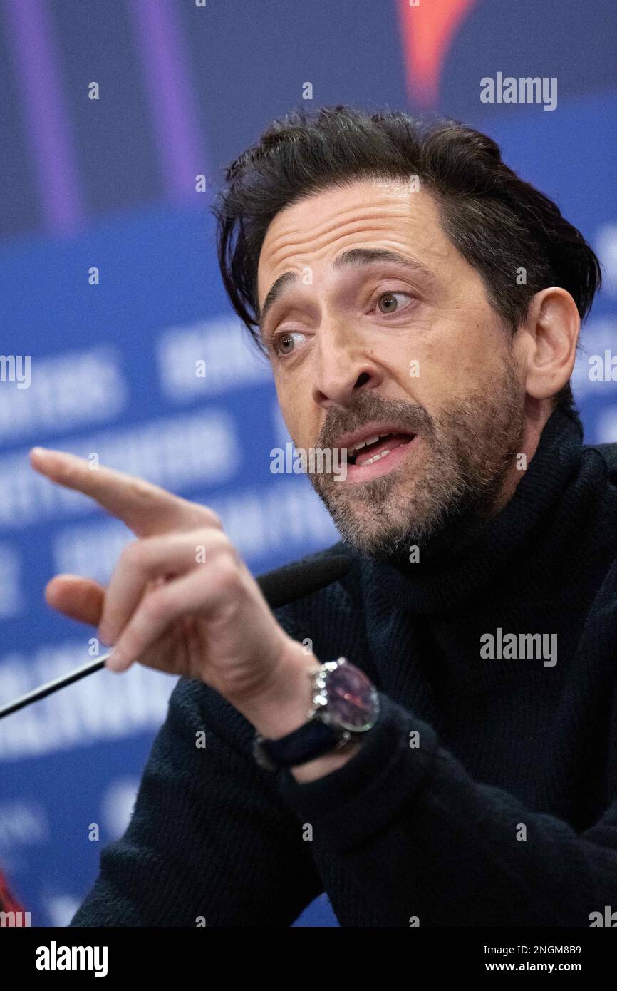 Adrien Brody attending the Manodrome Press Conference as part of the ...