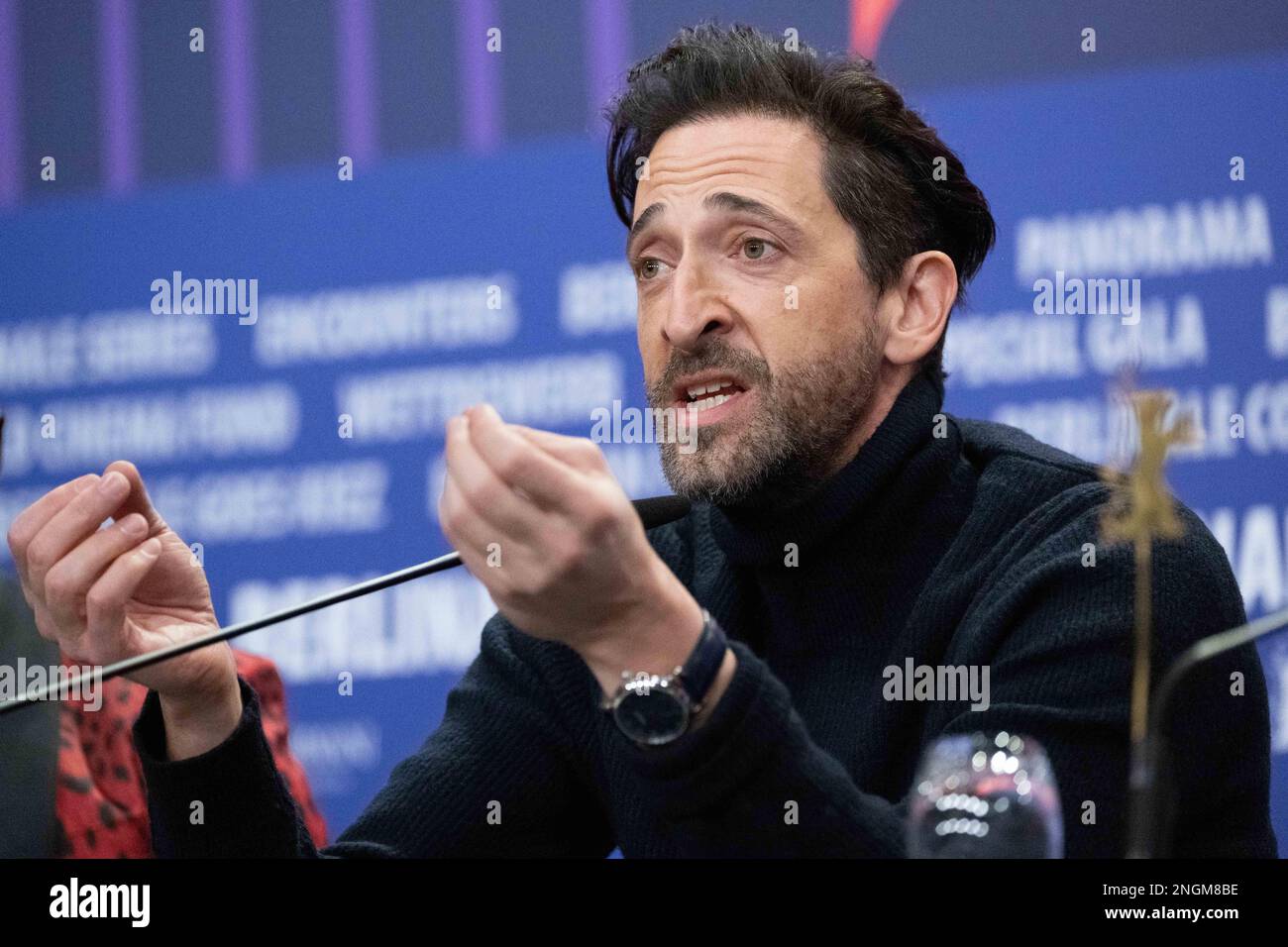 Adrien Brody attending the Manodrome Press Conference as part of the ...