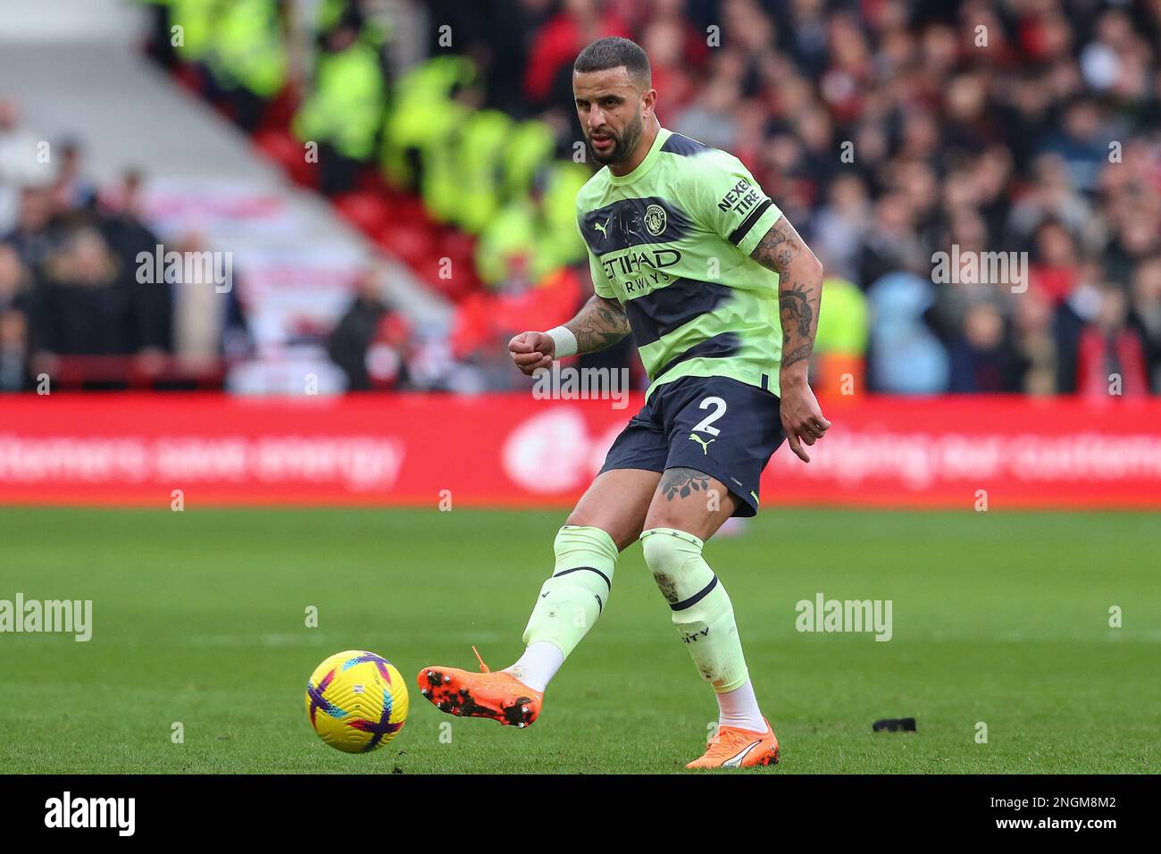 Kyle Walker #2 of Manchester City during the Premier League match ...