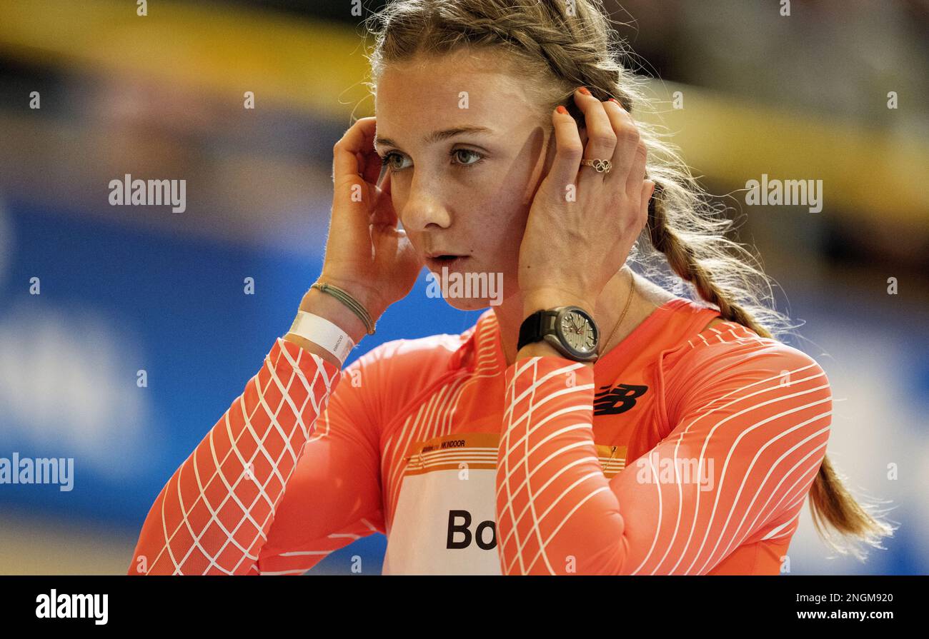 APELDOORN - Femke Bol in the 400 m series during the first day of the ...
