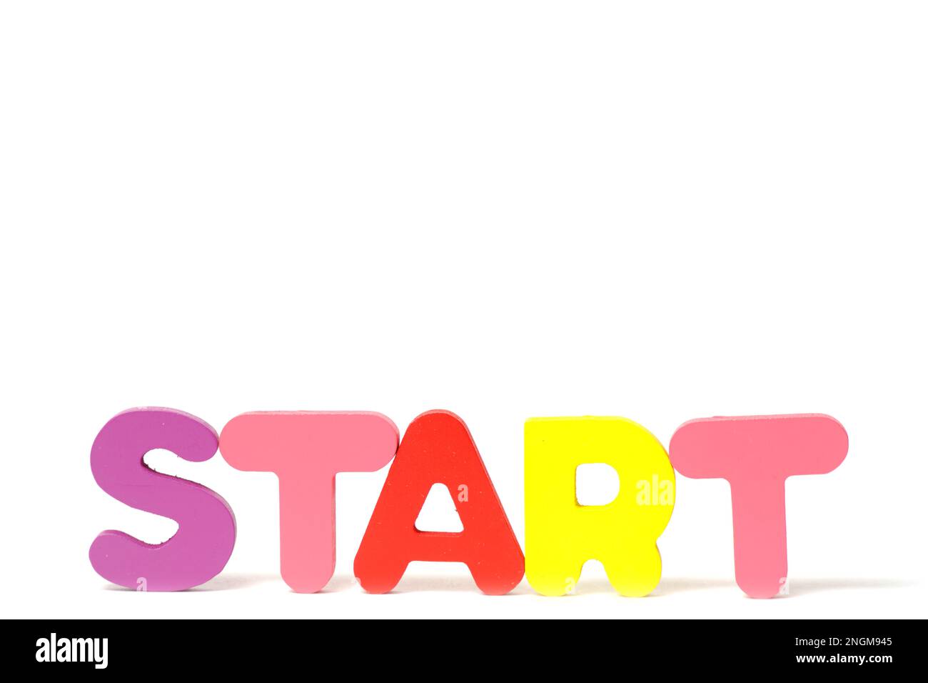 Start word laid out hi-res stock photography and images - Alamy