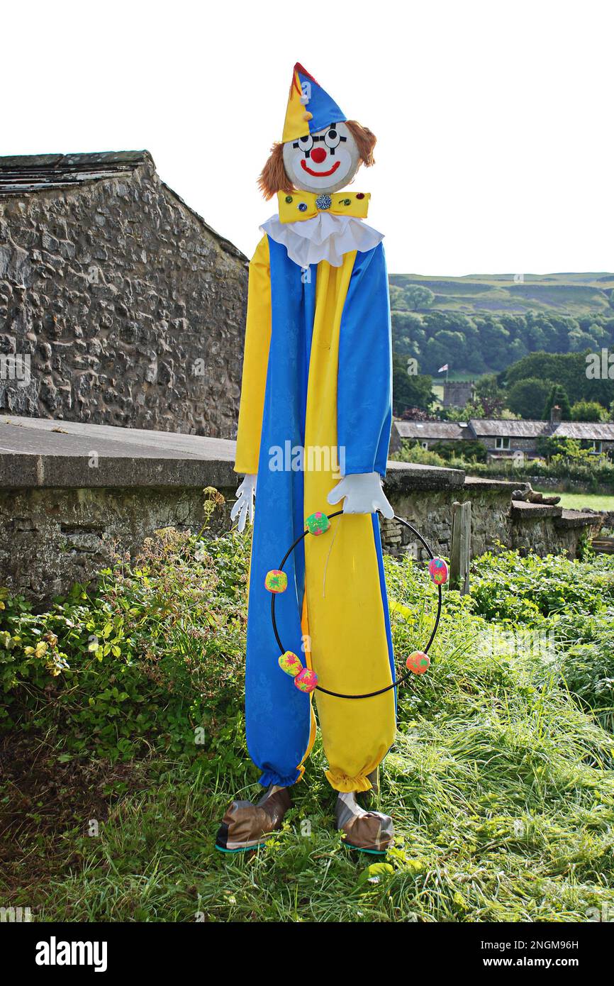 Scarecrows follow a different theme each year at the annual Kettlewell ...