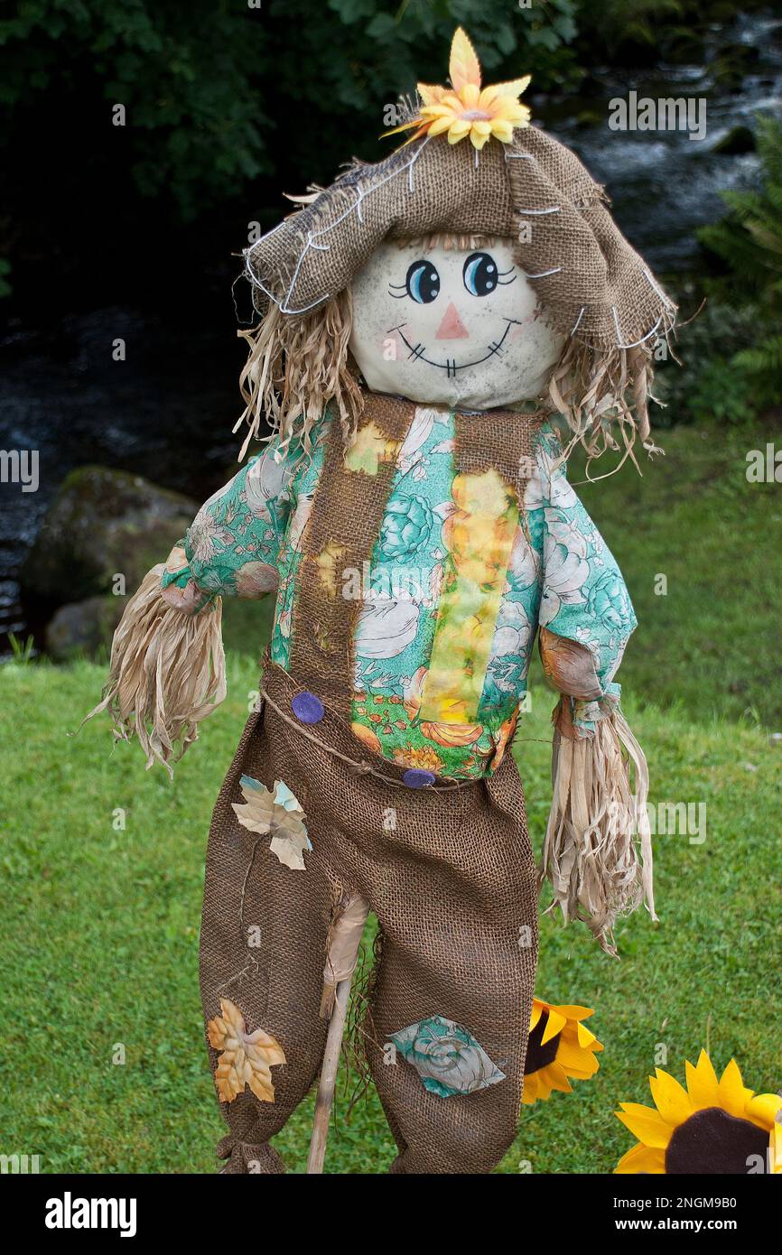 Scarecrows follow a different theme each year at the annual Kettlewell ...