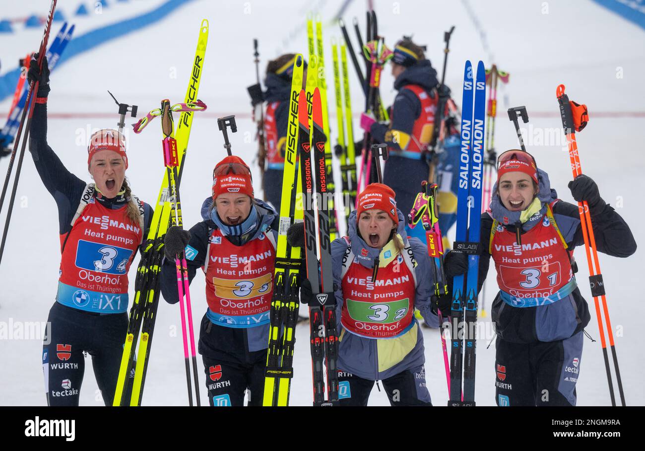 Oberhof, Germany. 18th Feb, 2023. Biathlon: World Championships, relay ...