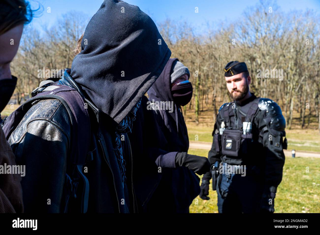 Lavaur, France. 18th Feb, 2023. An Extinction Rebellion action at ...