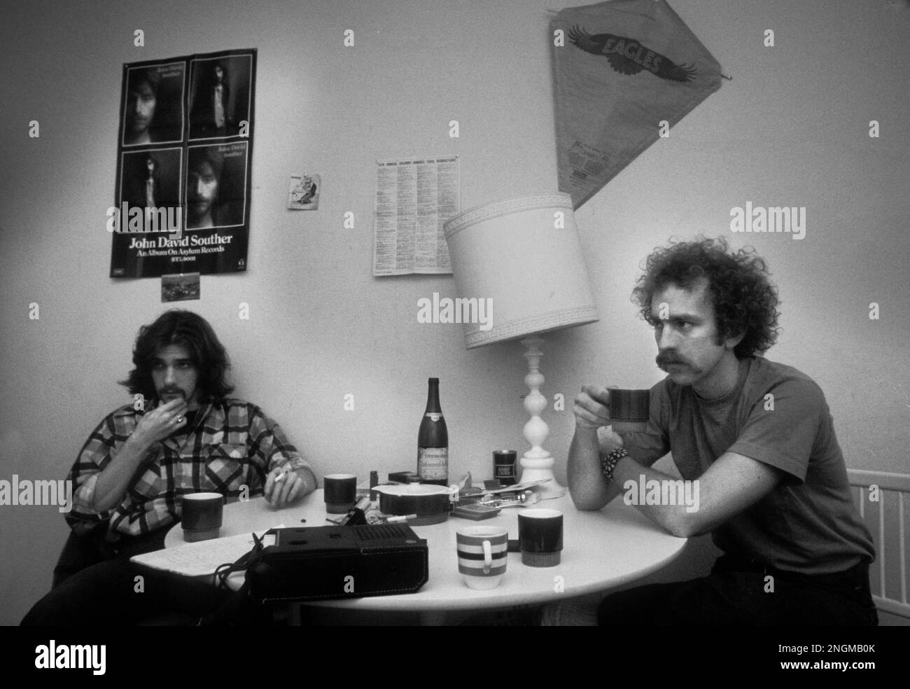 Glenn Frey and Bernie Leadon of The Eagles photoshoot in London (Photo ...