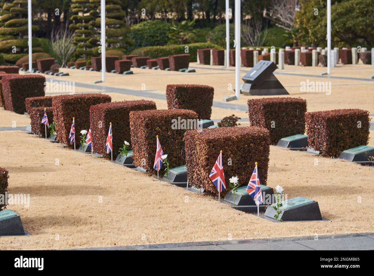 United Nations Memorial Cemetery in Busan South Korea on 16 February ...