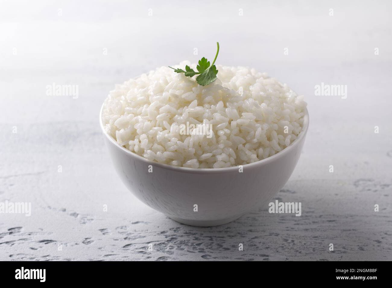 Steamed rice parsley in white hi-res stock photography and images - Alamy
