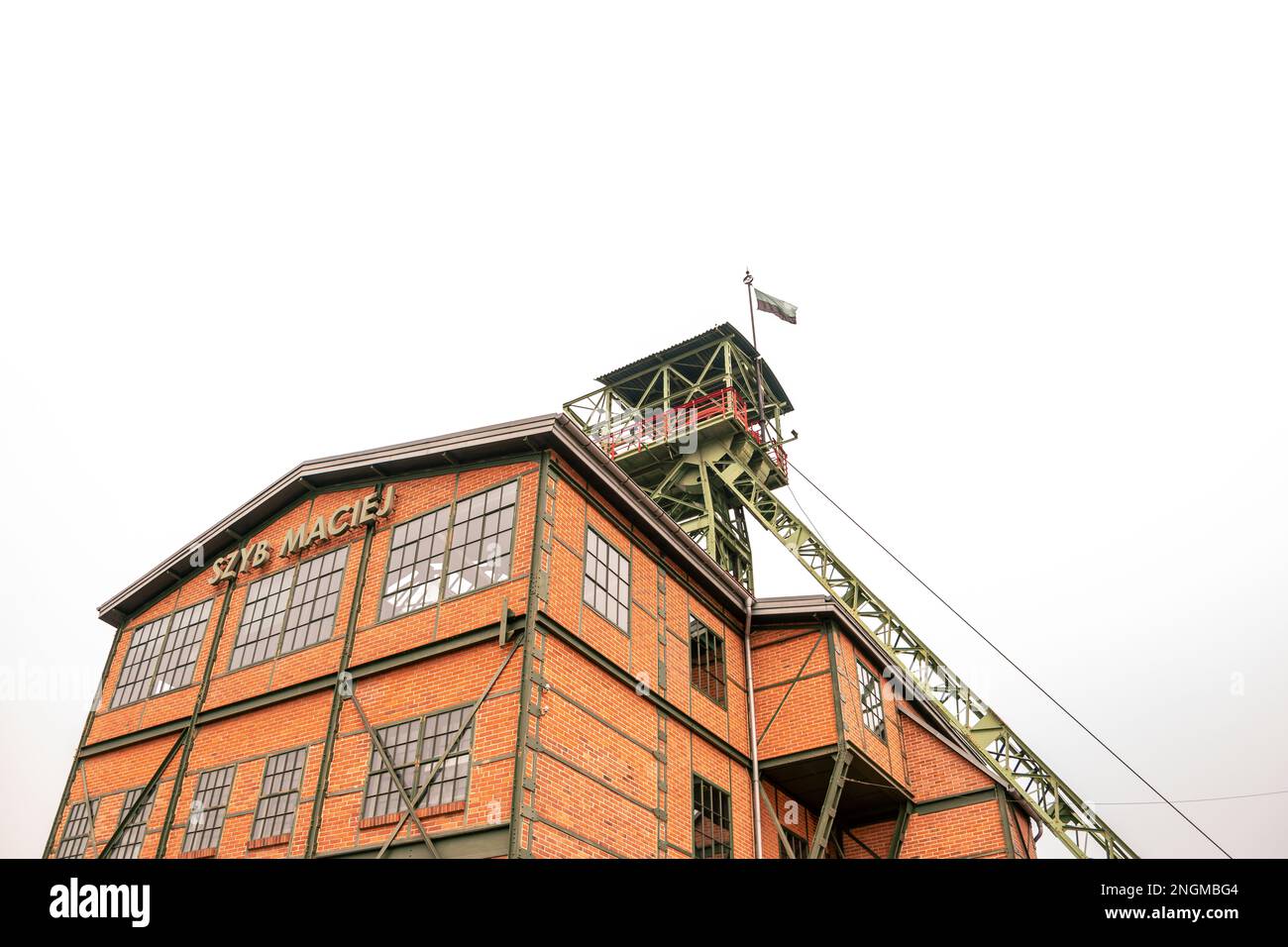 Zabrze, Silesia, Poland - Febuary 11th, 2023: Buildings od former mine ...