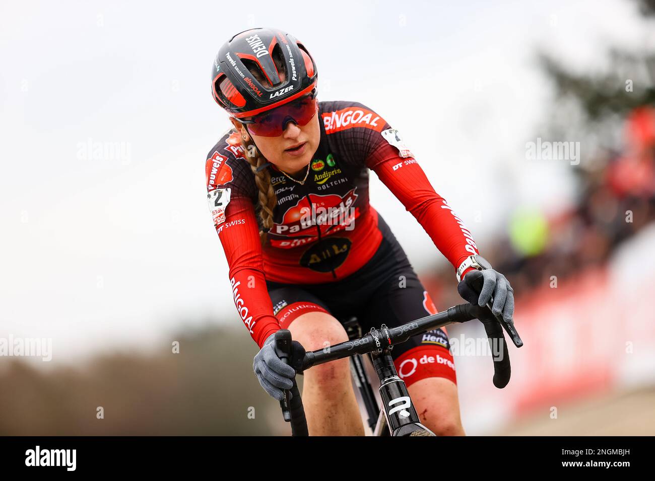 Dutch Denise Betsema pictured in action during the women's race of the ...