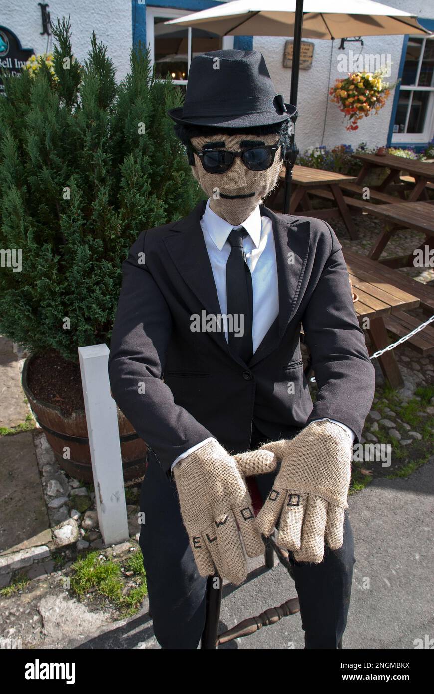 Scarecrows follow a different theme each year at the annual Kettlewell ...