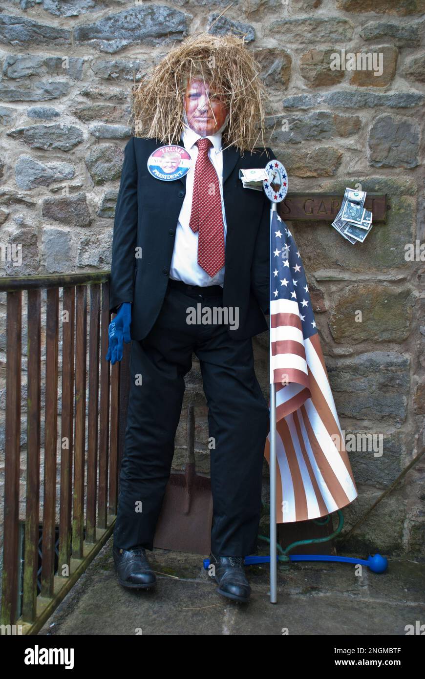 Scarecrows follow a different theme each year at the annual Kettlewell ...