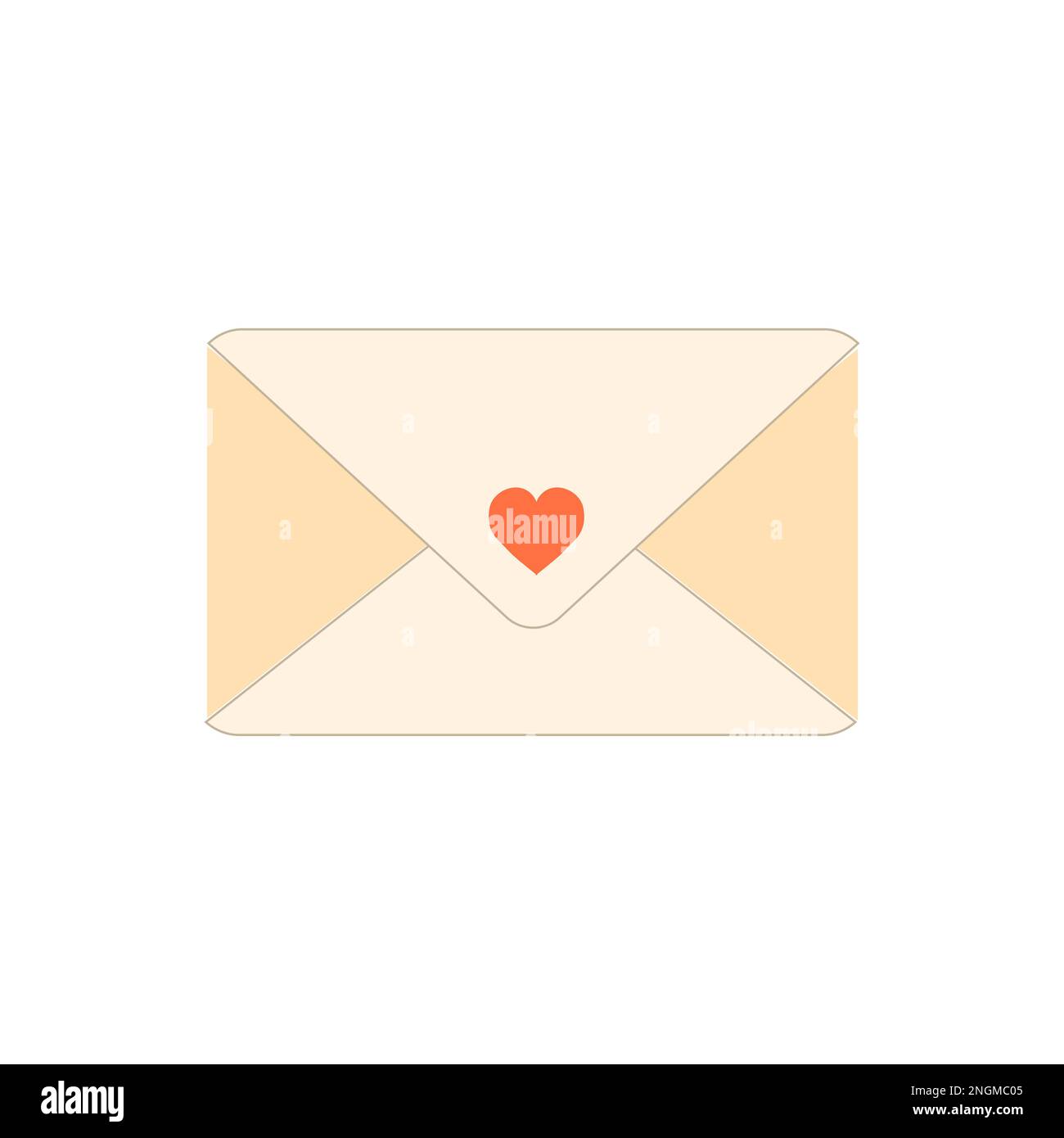 Letter envelope with paper document vector illustration. Closed, open ...
