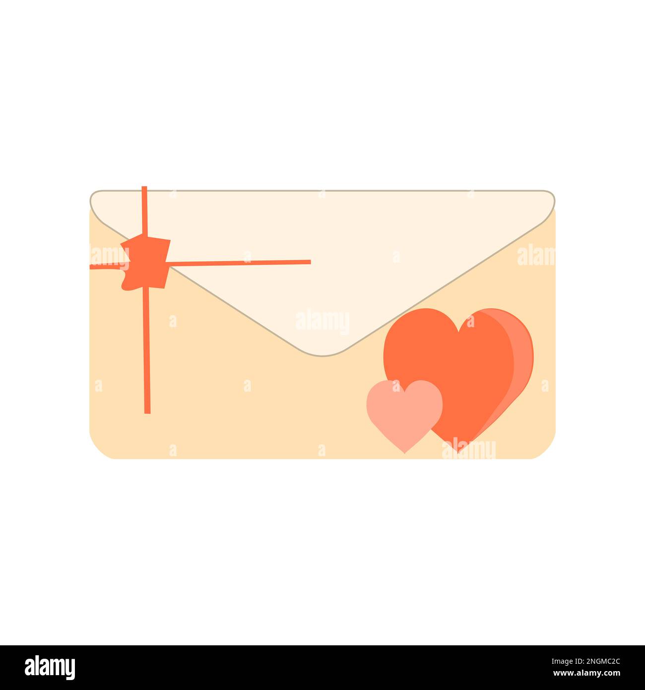 Letter envelope with paper document vector illustration. Closed, open ...