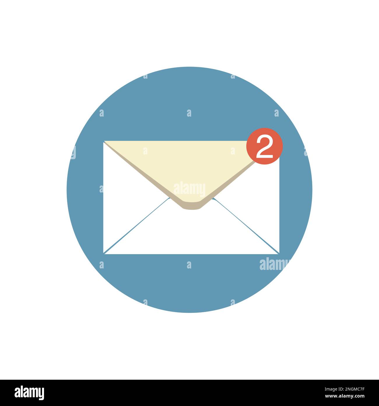 Letter envelope with paper document vector illustration. Closed, open ...