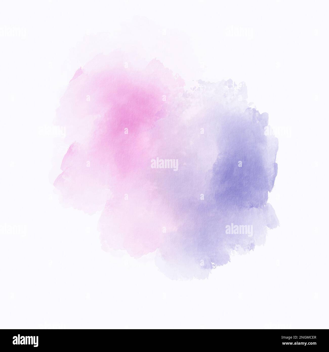 Abstract purple watercolor splash on white background Stock Photo - Alamy