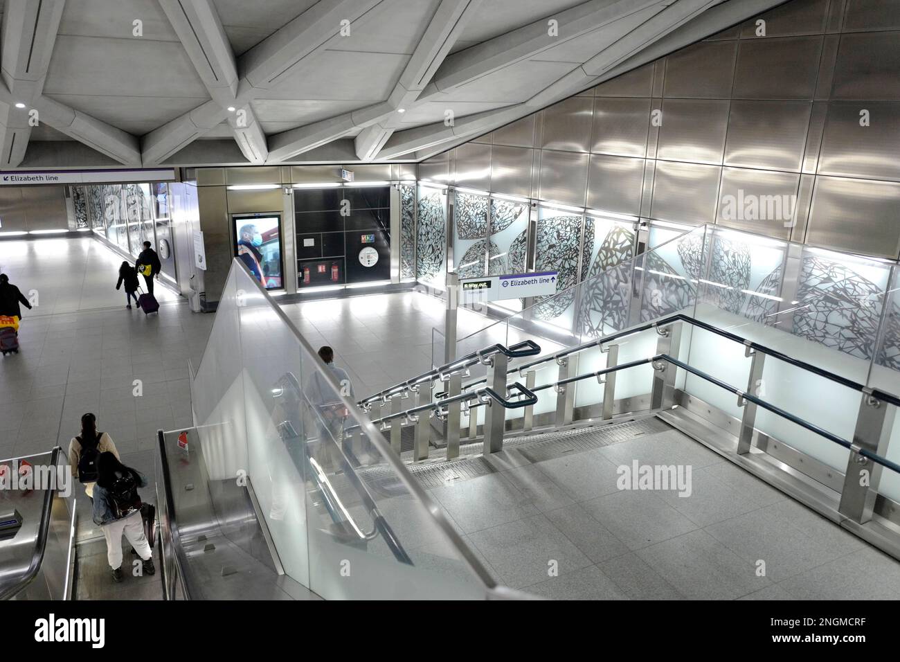 Farringdon Elizabeth Line tube station, London, UK Stock Photo - Alamy