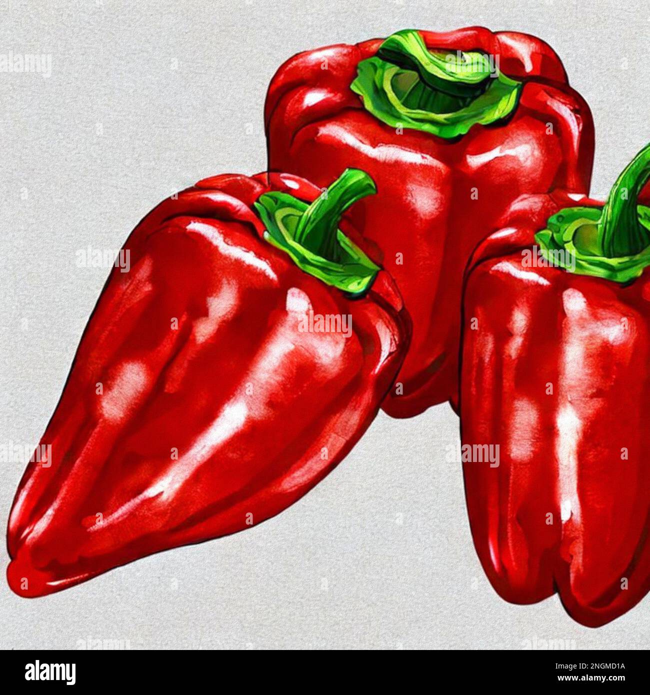 Red Bell Bell Pepper Stock Photo - Alamy