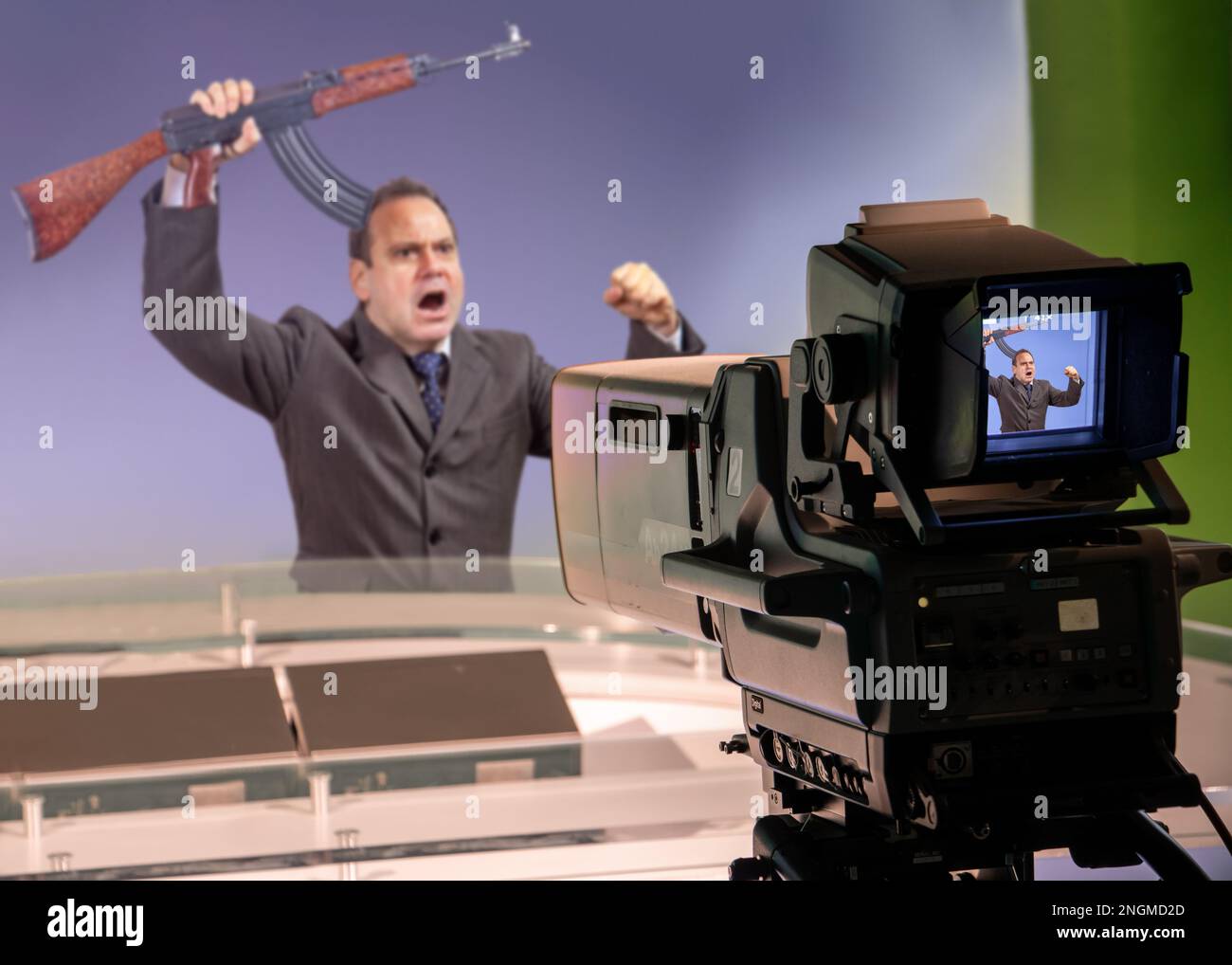 Authority leadership communication television hi-res stock photography ...